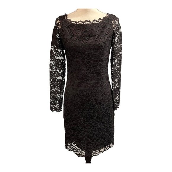 Lew Magram | Dresses | Vintage Lew Magram Womens 9 Lace Overlay Dress ...